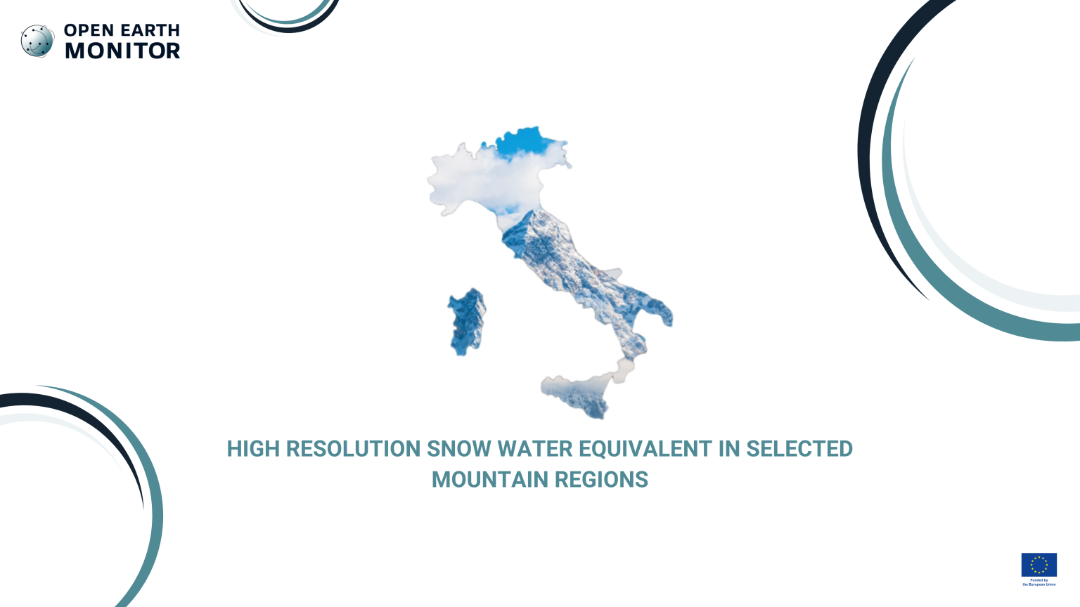 High resolution SWE in selected mountain regions – Open-Earth-Monitor ...
